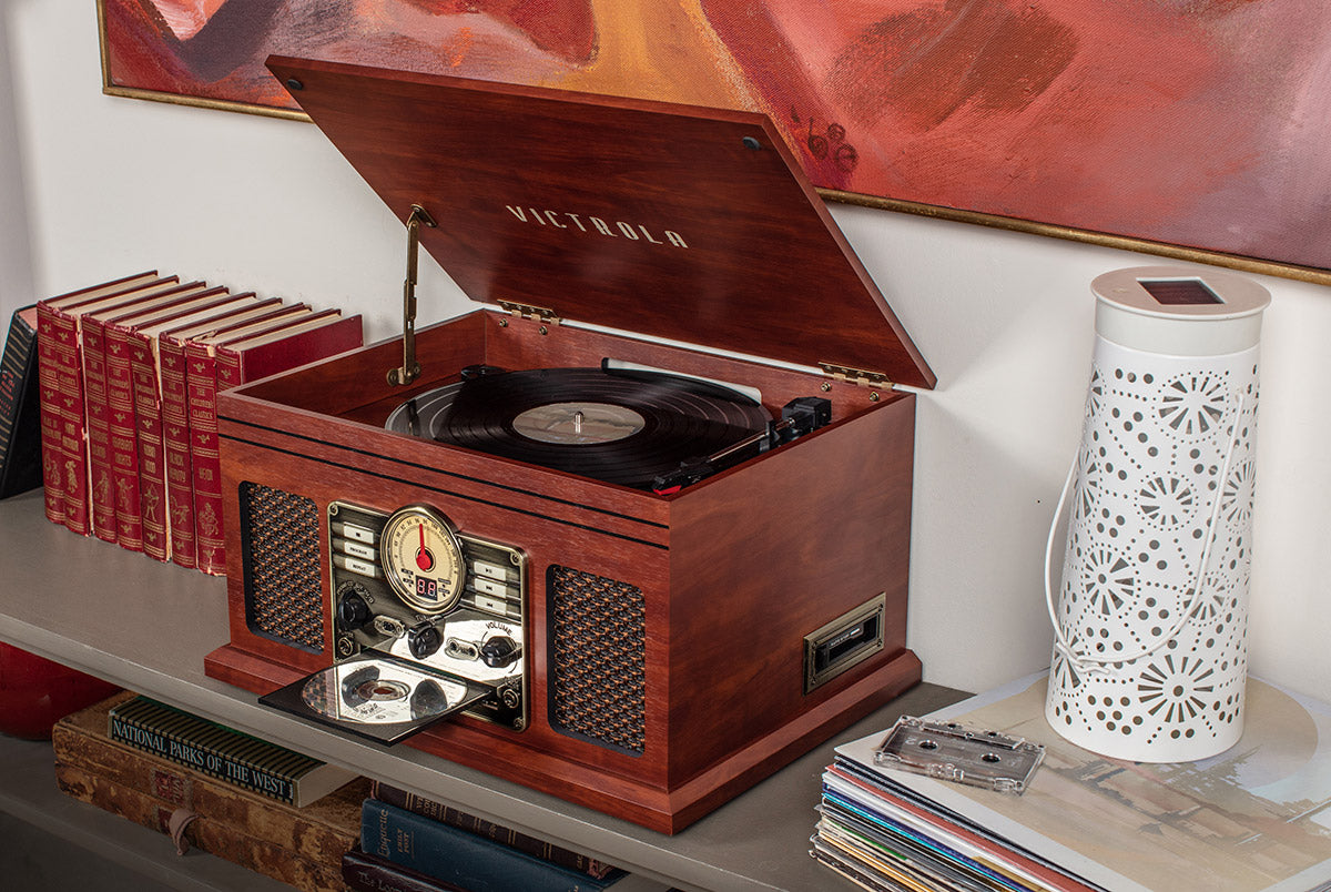 6 in 1 Record Player With Bluetooth | Nostalgic Record Player – Victrola